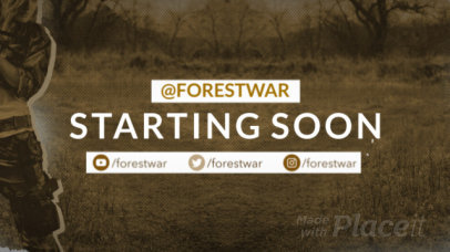 Placeit - Twitch Starting Soon Screen Video Template With PUBG-Inspired ...