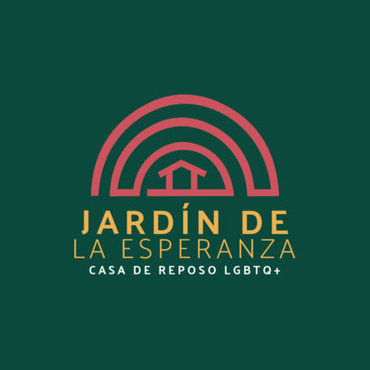 Placeit - Logo Maker for a Retirement Place for the LGBTQ+ Community