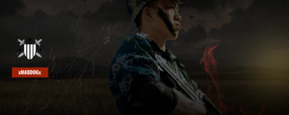 Placeit - Twitch Profile Banner Design Maker With a COD-Inspired Aesthetic