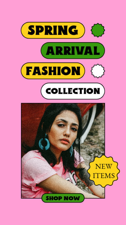 Placeit - Instagram Story Maker to Promote a New Spring Fashion Collection
