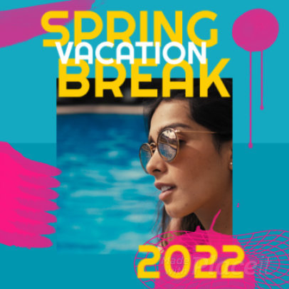 Placeit - Instagram Post Video Maker with a Spring Break Theme ...