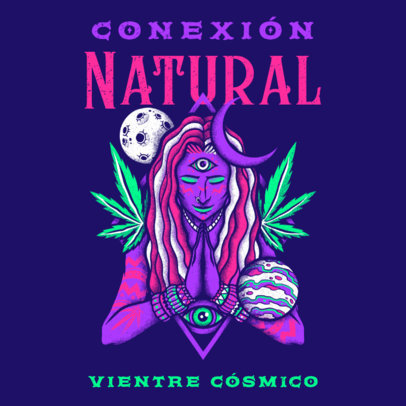 Placeit - Psychedelic-Styled Logo Creator for a Cannabis-Related Brand ...
