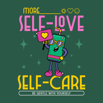 Placeit - Self-Love Instagram Post Generator Featuring a Cartoonish ...