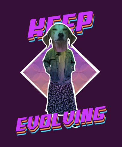 Placeit - Surreal T-Shirt Design Creator Featuring a Makeshift Character