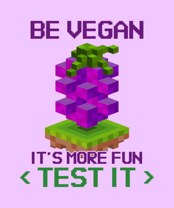 Placeit - T-Shirt Design Generator Featuring a Minecraft-Inspired Grape ...