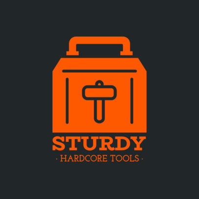 Placeit - Hardware Store Logo Creator Featuring a Hammer Icon