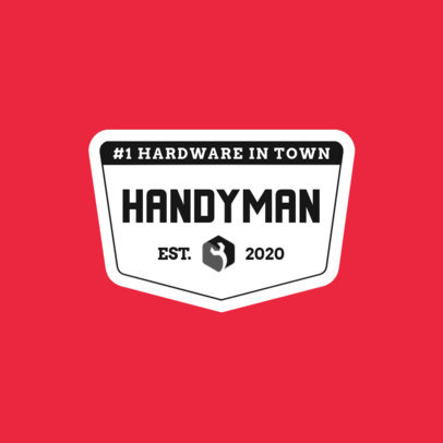 Placeit - Hardware Store Logo Creator with a Plaque Graphic
