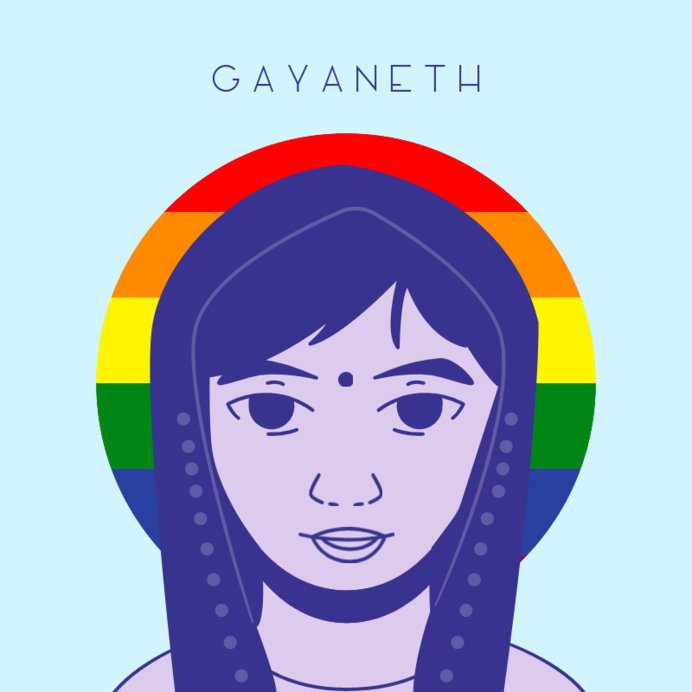 Placeit - LGBTQ-Themed Avatar Logo Maker with a Pride Flag Background