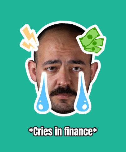 Placeit - Cut-Out T-Shirt Design Template with Sticker Graphics ...