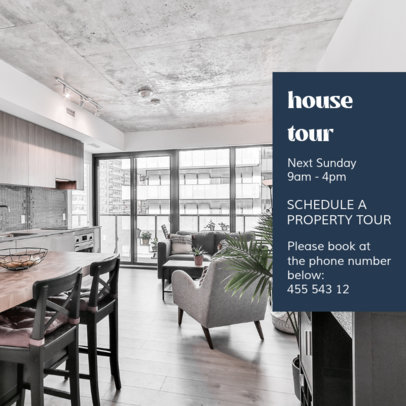 Placeit - Real Estate Instagram Post Template Featuring Info to Book a ...