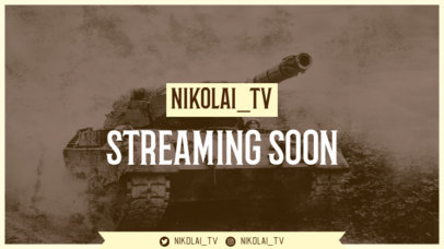 Placeit - Twitch Screen Maker for a COD-Inspired Streaming Channel