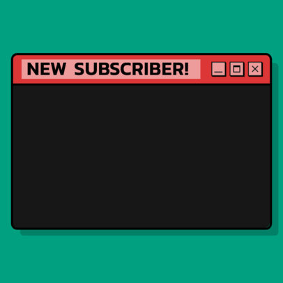 Placeit - Twitch Alert Generator Featuring a New Subscriber Pop-up Message