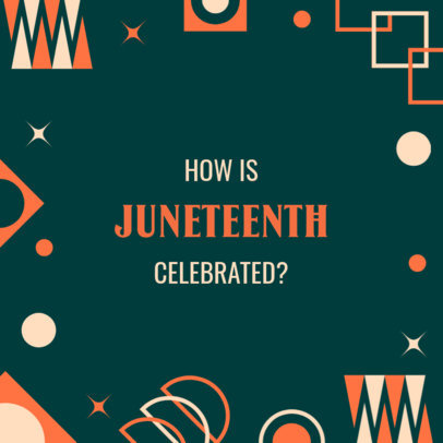 Placeit - Instagram Post Generator for a Juneteenth Celebration