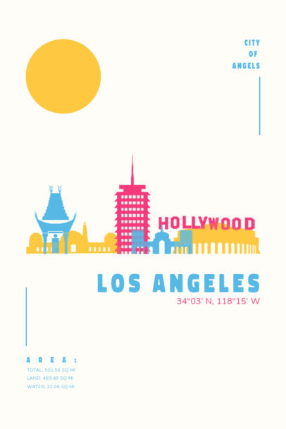 Placeit - Poster Design Maker Featuring Famous Places From Los Angeles