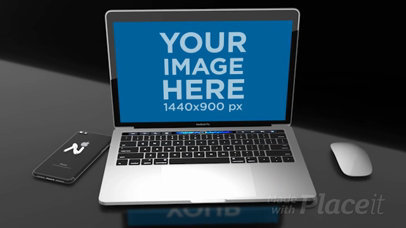 Placeit - Video of a MacBook Pro Standing on a Flat Surface