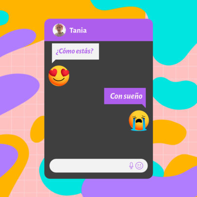 Placeit - Instagram Post Maker with a Fun WhatsApp-Inspired Chat ...