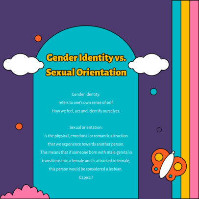 Placeit - Instagram Post Generator With Info About Gender Identity for ...