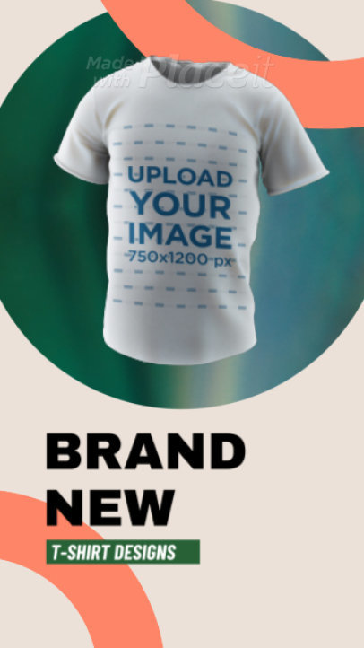 Placeit - Video of an Animated 3D T-Shirt to Promote a Brand New ...