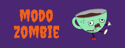 Placeit - Mug Design Creator Featuring a Cartoonish Zombie Cup Character