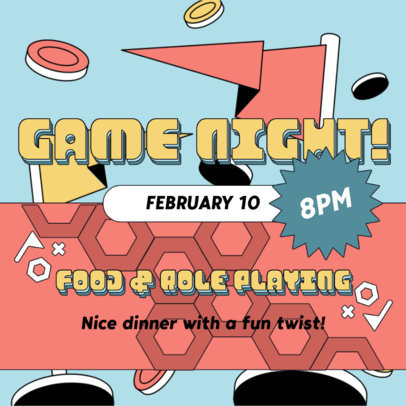 Placeit - Instagram Post Generator to Promote a Game Night with ...