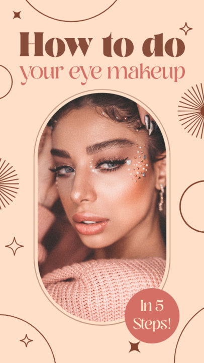 Placeit - Instagram Story Maker Featuring a Guide for Eye Makeup