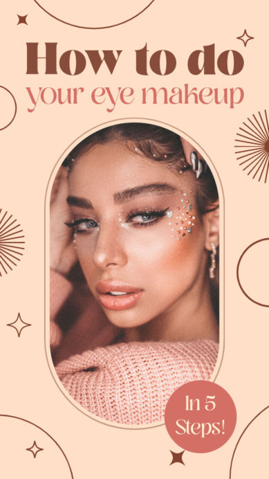 Placeit - Instagram Story Maker Featuring a Guide for Eye Makeup