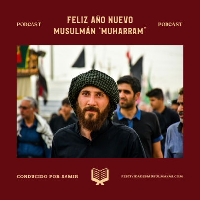 Placeit - Podcast Cover Generator for a Muslim Show to Talk About ...