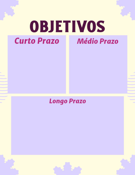 Placeit - Colorful Objective Planner Generator for a Goals List