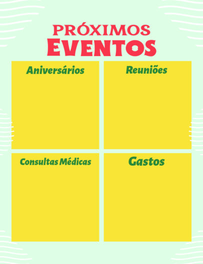 Placeit - Basic Notebook Planner Creator for an Upcoming Event List