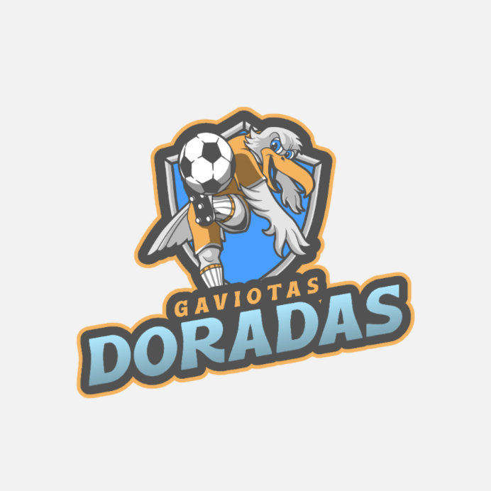 Placeit - Logo Creator for a Soccer Team Featuring a Seagull Mascot