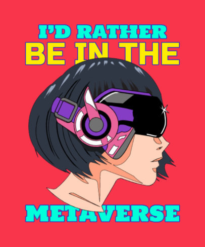 Placeit - Metaverse-Inspired T-Shirt Design Creator Featuring a ...