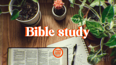 Placeit - Intro Video Template for a Bible Study Group