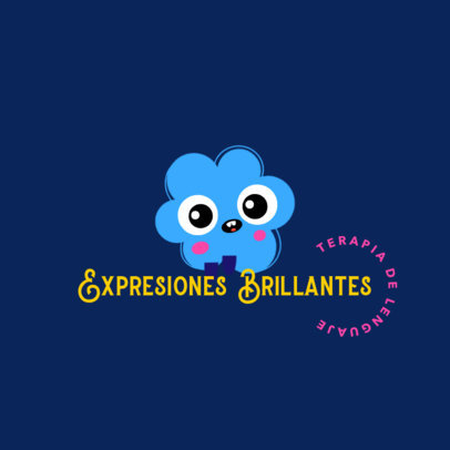 Placeit - Logo Template for a Children's Language Therapy Center