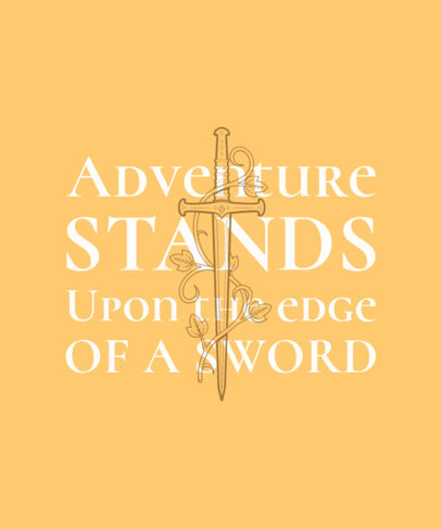 Placeit - LOTR-Inspired T-Shirt Design Maker Featuring a Quote and a ...