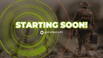 Placeit - Twitch Screen Video Maker Featuring a War Theme and Starting ...