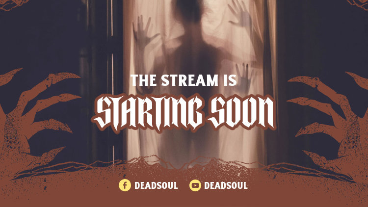 Placeit - Starting Soon Twitch Screen Template Featuring a Horror Layout