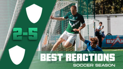 Placeit - YouTube Thumbnail Generator for a Soccer Goals Reaction Video
