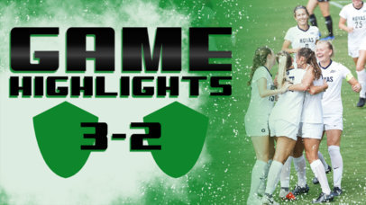 Placeit - YouTube Thumbnail Creator Featuring Soccer Game Highlights