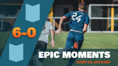 Placeit - YouTube Thumbnail Maker for a Soccer Match Highlights Video