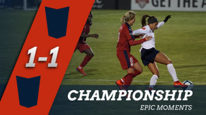 Placeit - YouTube Thumbnail Creator for a Soccer Championship ...