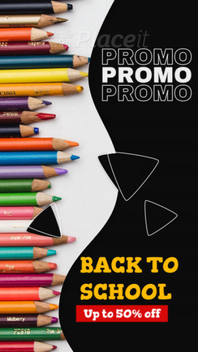 Placeit - Instagram Story Video Creator Featuring Back To School Promo