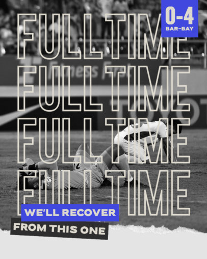 Placeit - Twitter Post Creator Featuring a Soccer Game Final Scoreboard