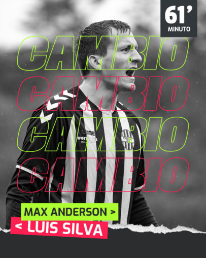 Placeit - Twitter Post Maker for a Live Soccer Game Featuring a Player ...