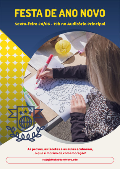 Placeit - Back-To-School Flyer Maker for a Welcome Ceremony