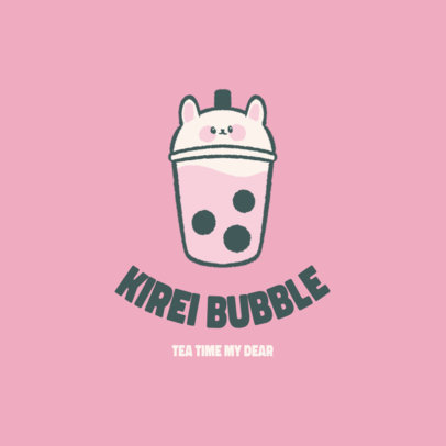 bubble tea logo cute
