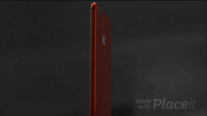 Placeit - White and Red iPhone 7 Video Inside a Dark Room