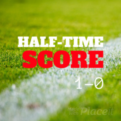 Placeit - Instagram Post Video Creator for A Soccer Half-Time Score