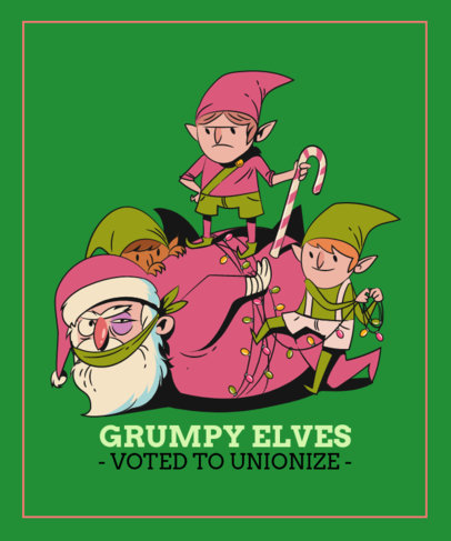 Placeit - Christmas T-Shirt Design Generator Featuring an Illustrated ...