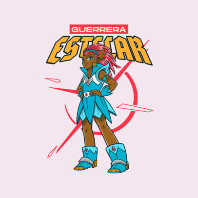 Placeit - Magical Girls-Inspired Logo Template for an eSports Gam