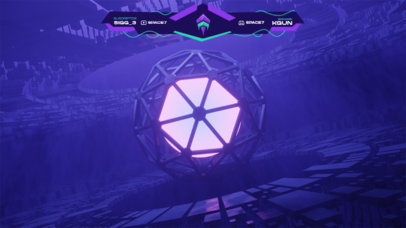 Placeit - Modern Twitch Overlay Creator with a Sci-Fi Landscape